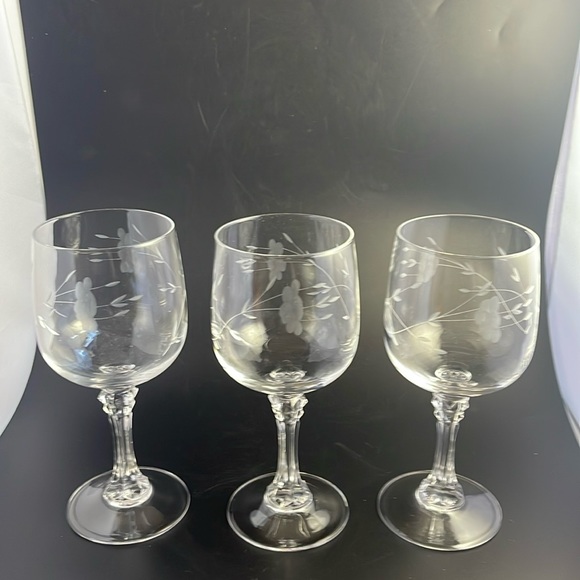 Princess House | Dining | Vintage Princess House Crystal Wine Glasses ...